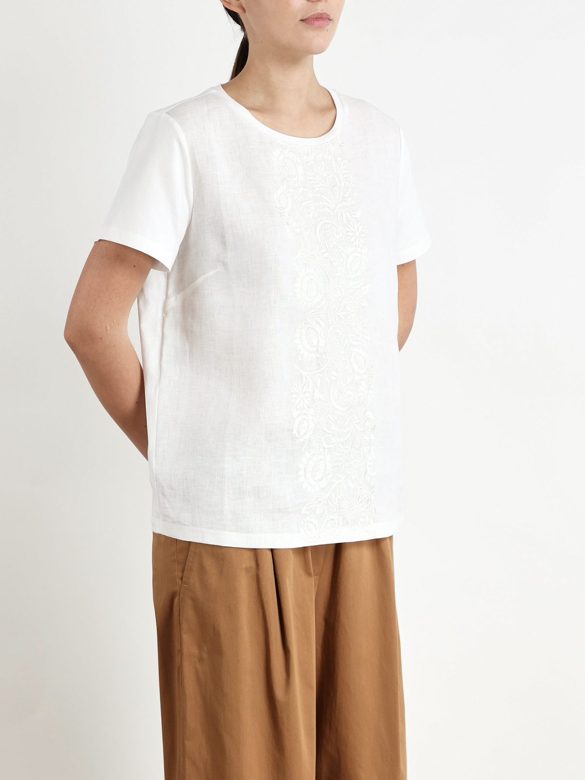 Футболка Max Mara Weekend MAGNO цвет белый - купить в интернет-магазине ...