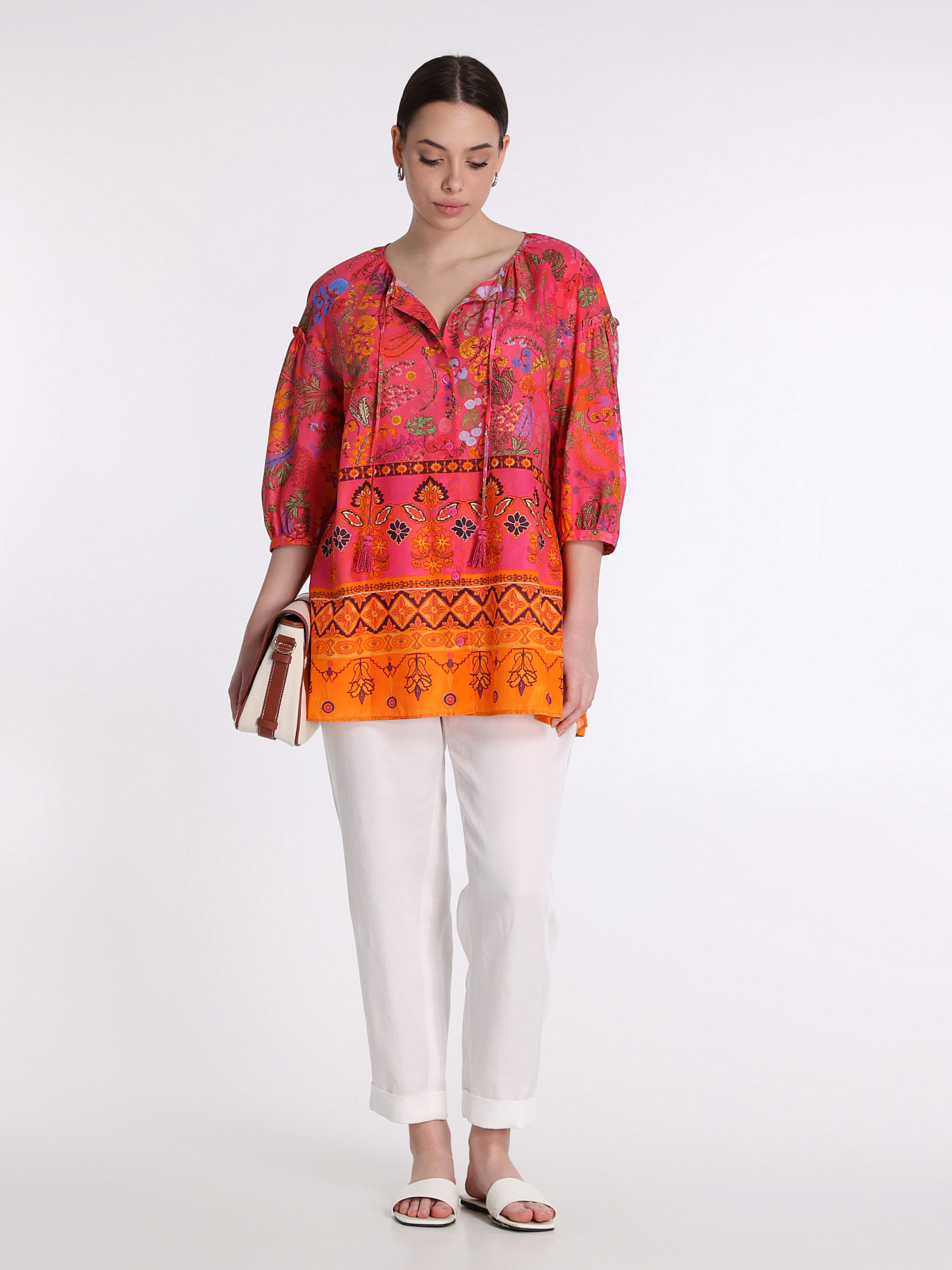 Рубашка Marina Rinaldi BADESS цвет фуксия - купить в интернет-магазине ...