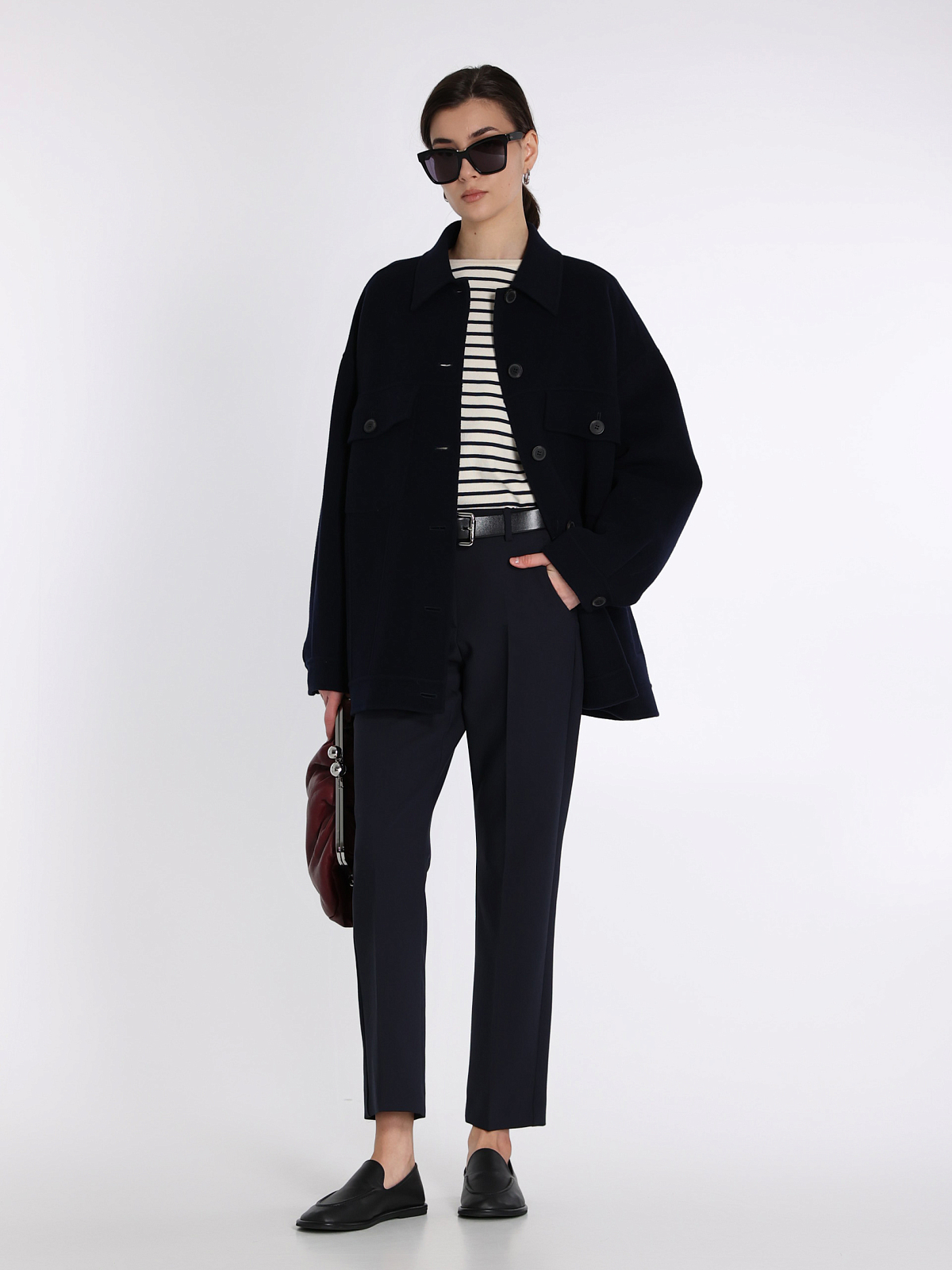 Брюки Max Mara Weekend RANA цвет темно-синий - купить в интернет ...